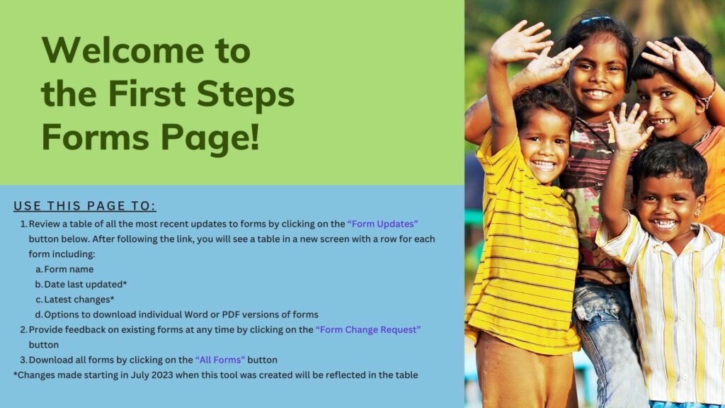 First Steps Forms – First Steps